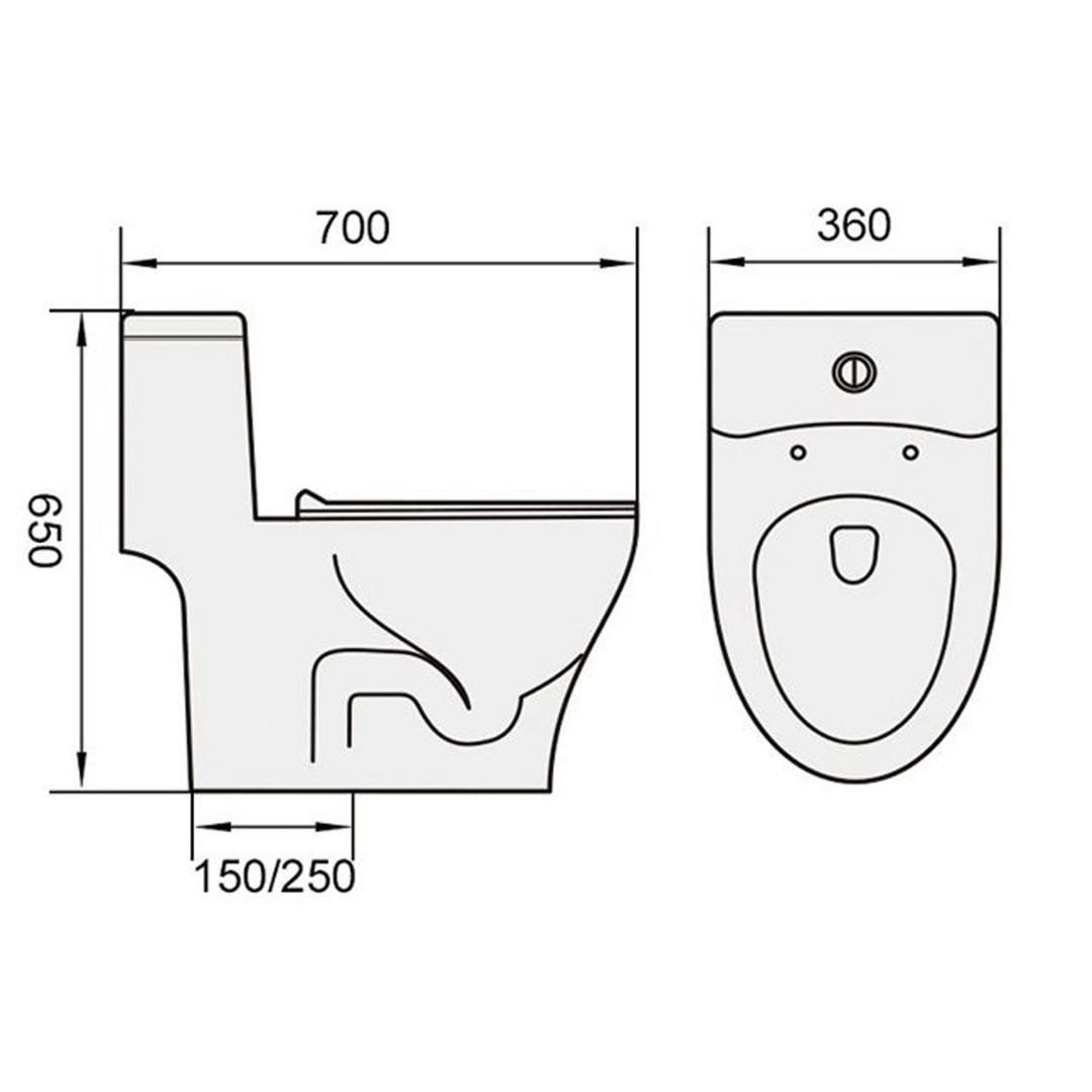 Tiara WC-520 Toilet S-trap 10", Furniture & Home Living, Bathroom ...