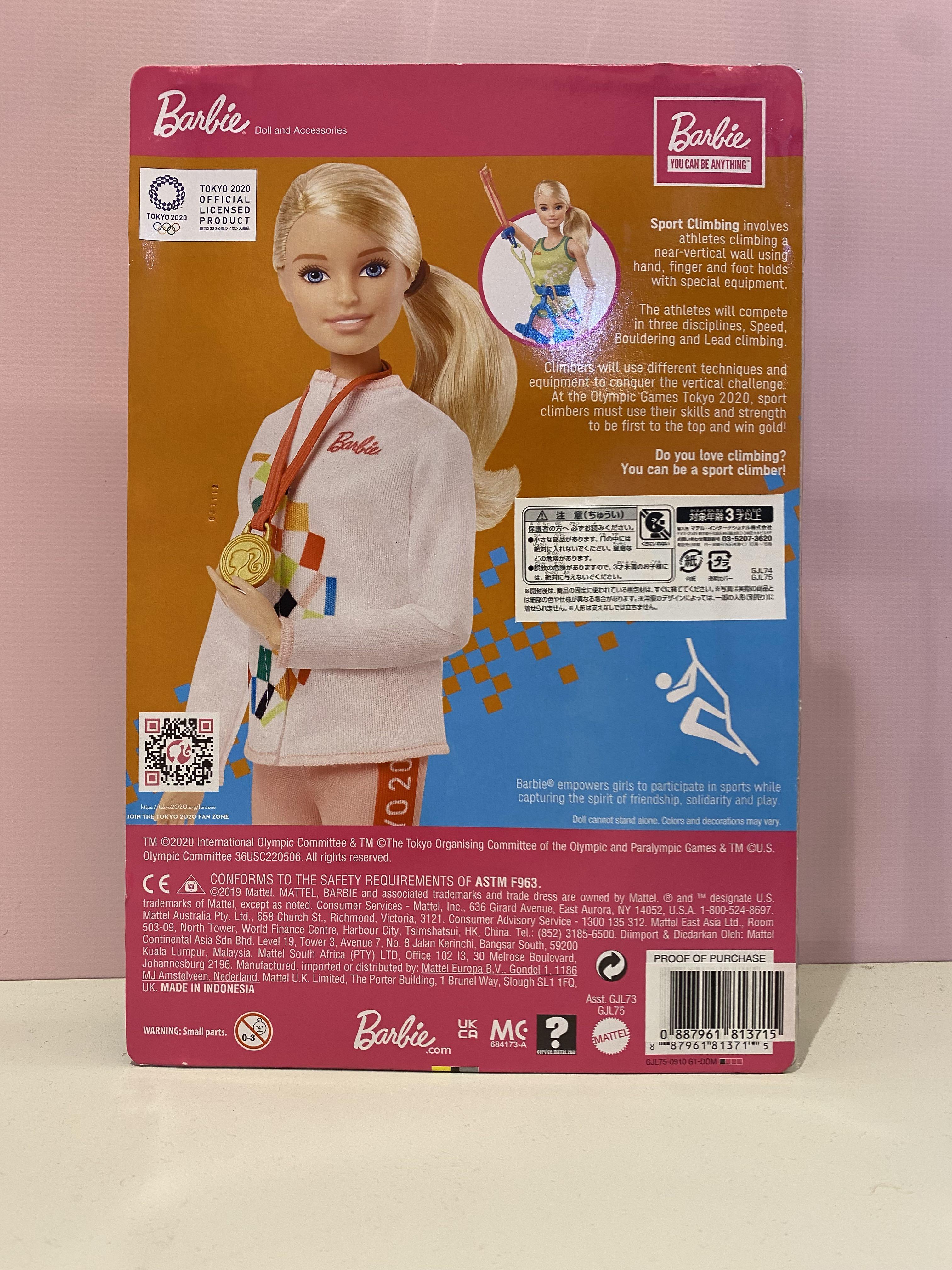 TOKYO 2020 SPORT CLIMBING BARBIE DOLL, Everything Else on Carousell