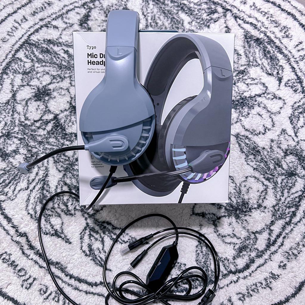Typo Mic Drop LED Headphone, Audio, Headphones & Headsets on Carousell