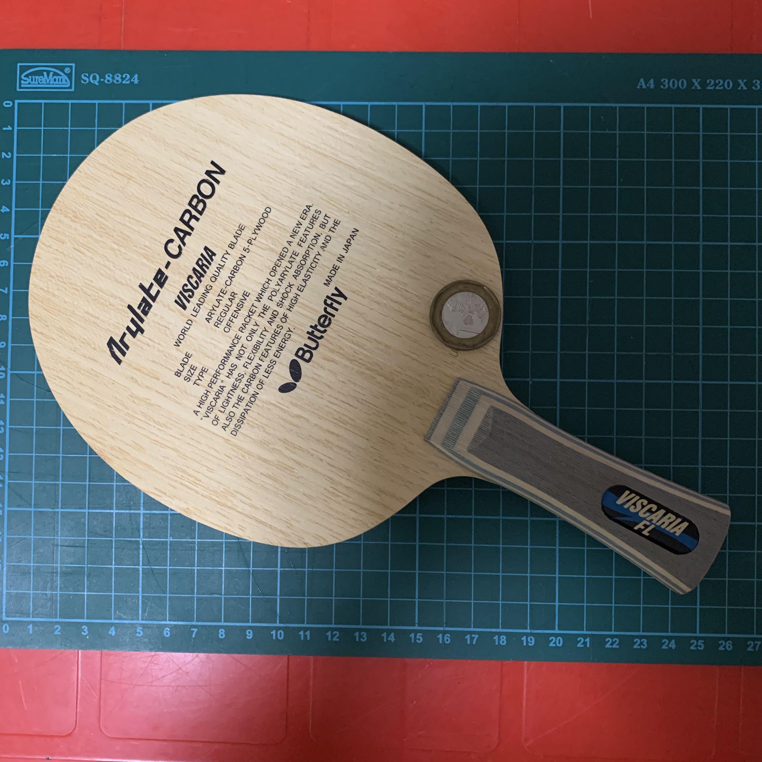 U series - Butterfly Viscaria (FL) Table Tennis Racket, Sports ...