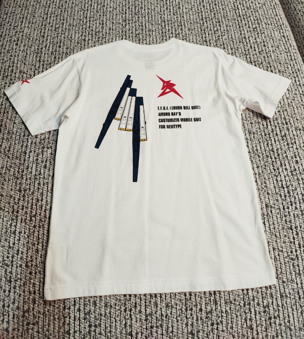 Limited Ed UNIQLO Gunpla 40th Anniversary UT RX-83 Gundam White Basic T ...