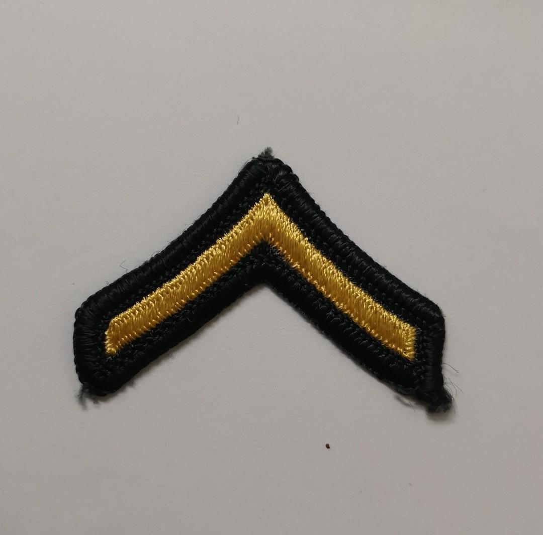 US Army Private OR-2 rank insignia, Hobbies & Toys, Collectibles ...