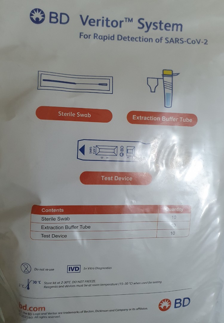 Veritor System for Rapid Detection of SARS-CoV-2, Health & Nutrition ...