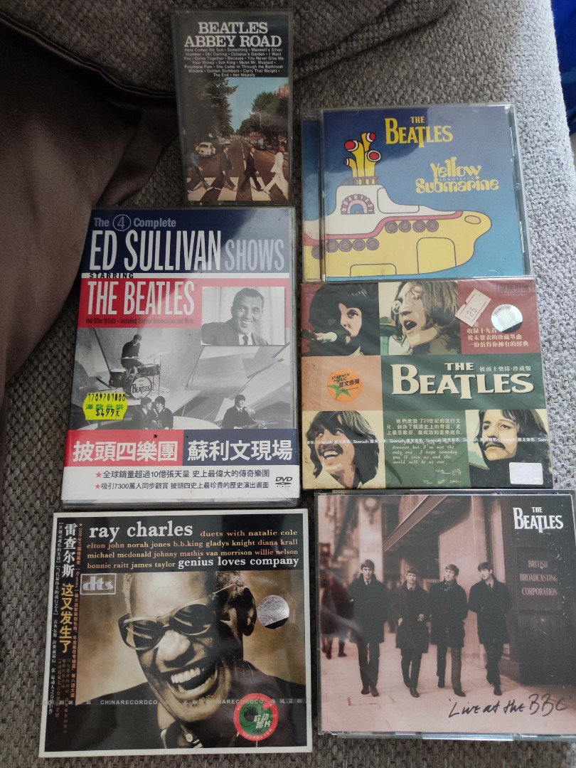 Vintage Beatles and Ray Charles CDs and tape, Hobbies & Toys, Music ...