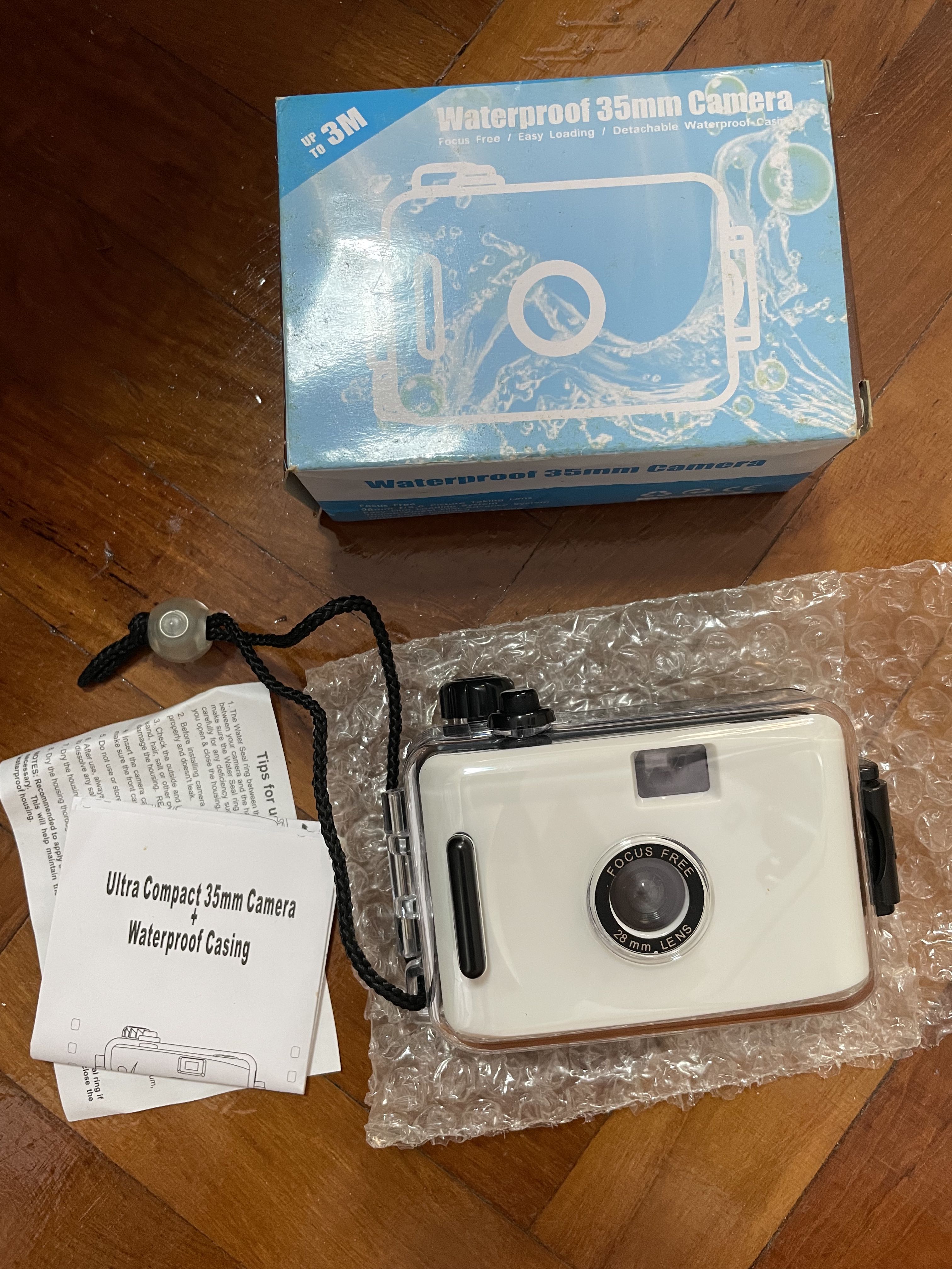 Waterproof 35mm camera and Adidas original disposable camera with flash ...