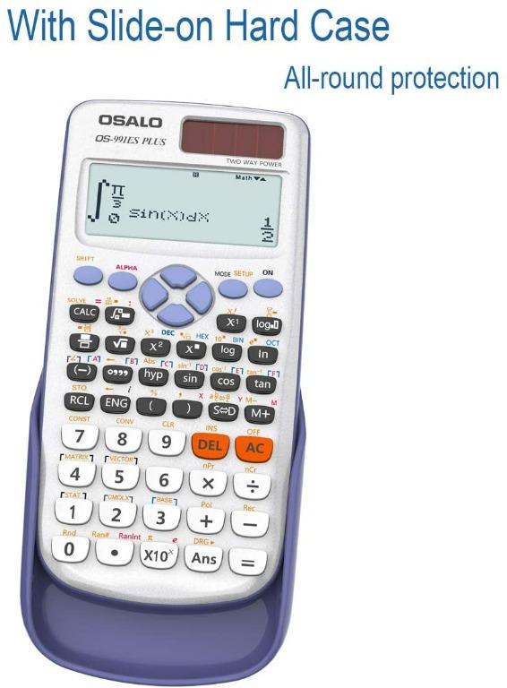 (2588)OSALO Scientific Calculator Written Display Solar Powered Ultra ...