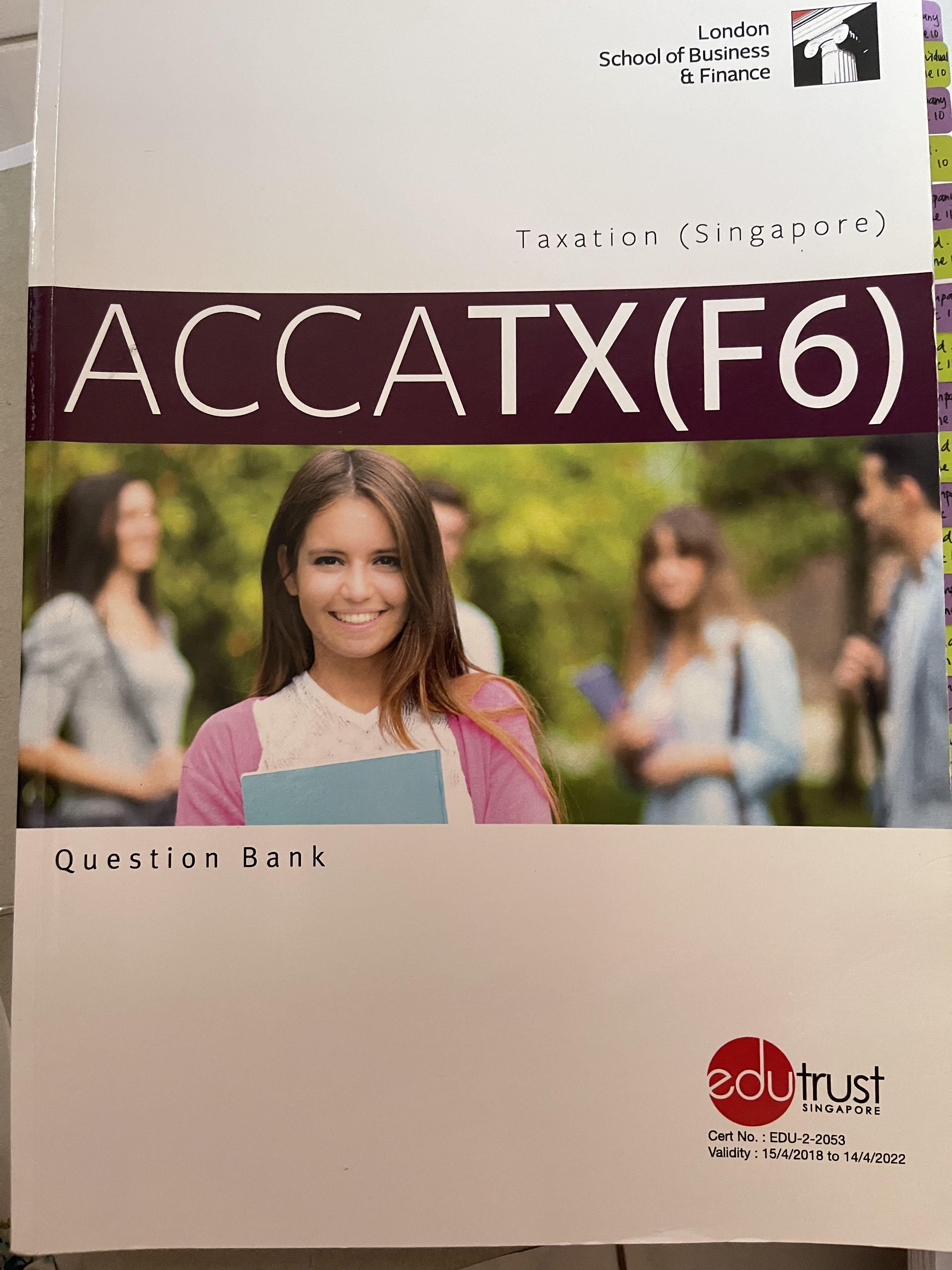 ACCA F6-TX SGP Past Year Questions, Hobbies & Toys, Books & Magazines ...