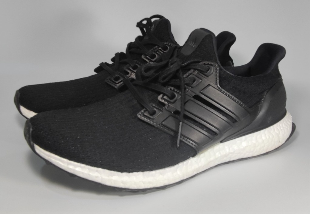 Adidas UltraBoost Leather Limited Edition Black UK 10, Men's Fashion ...