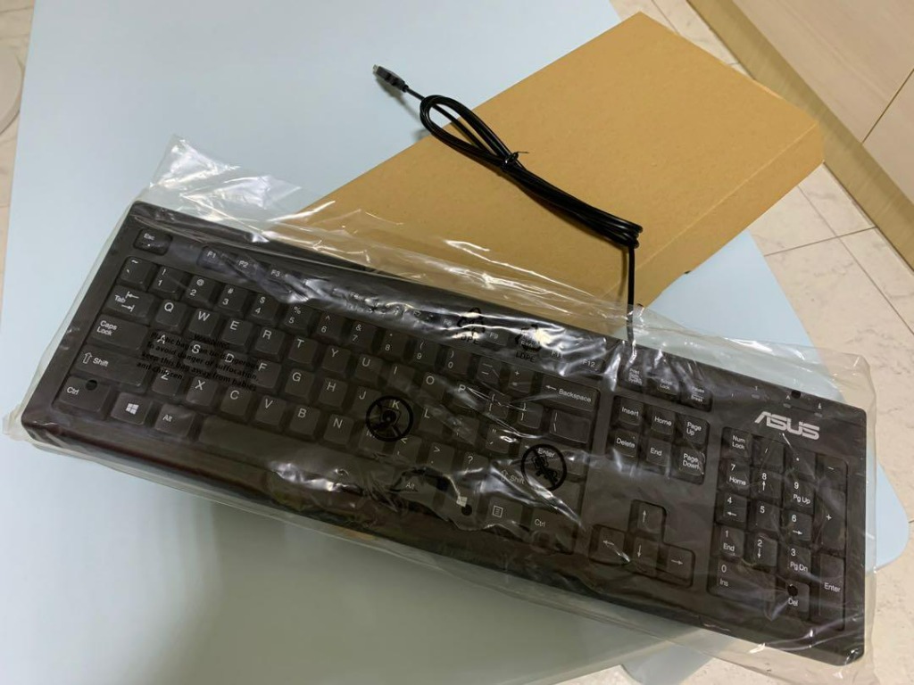 Asus Keyboard Wired Black, Computers & Tech, Parts & Accessories ...