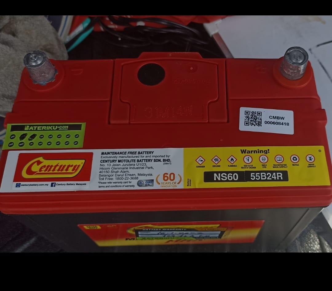 Bateri Kereta Century, Auto Accessories on Carousell