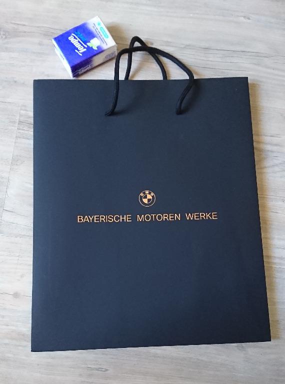 BMW BAYERISCHE Black Paper Shopping Gift Bag Carousell