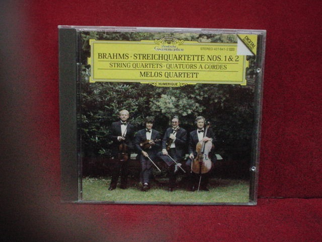BRAHMS STRING QUARTETS NOS. 1 & 2 - MELOS QUARTETT - DGG CD 西德版 (頭版), 興趣及遊戲, 音樂、樂器 & 配件, 音樂與媒體 ...