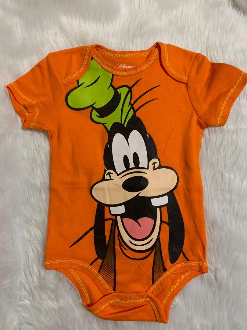 BRO09 - Disney Orange Goofy Onesie, Babies & Kids, Babies & Kids ...