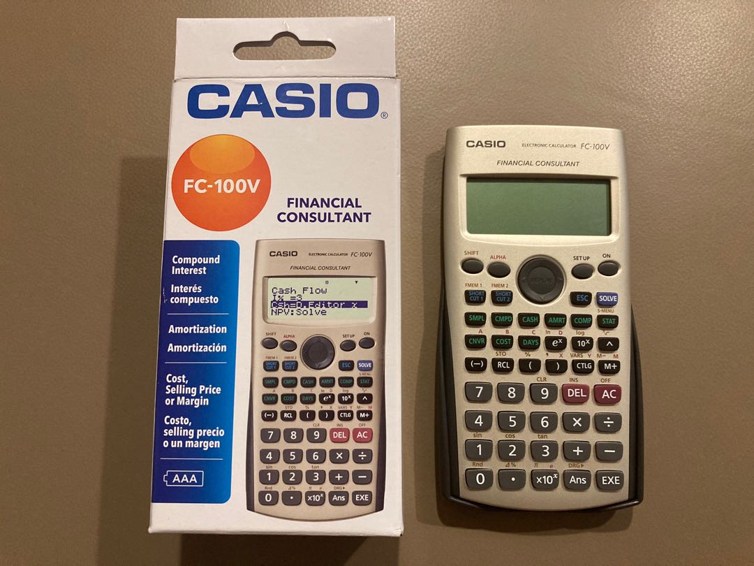 CASIO FC-100V Financial Calculator, Computers & Tech, Office & Business ...