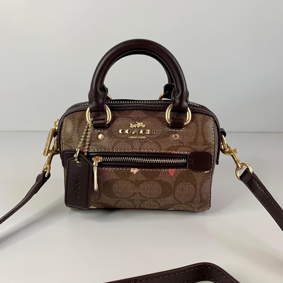 Coach Micro Rowan Crossbody in Signature with Butterfly Print, Women's ...