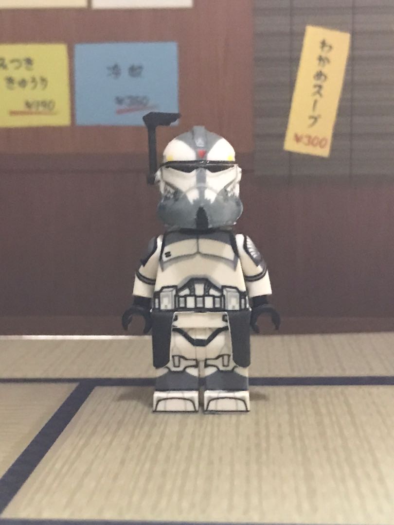 Custom Lego Star Wars commander wolffe, 興趣及遊戲, 玩具 & 遊戲類 - Carousell