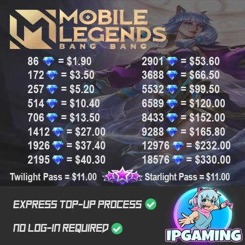 [100% Safe] MLBB/ Mobile Legends Diamonds, Video Gaming, Gaming ...
