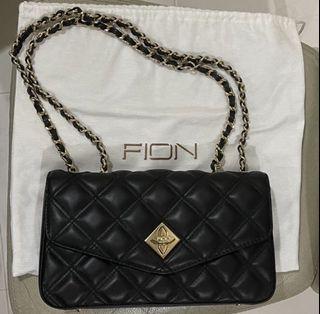 FION full leather guilted bag, Women's Fashion, Bags & Wallets, Cross ...