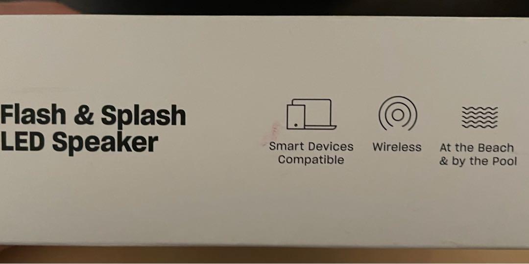 Flash & Splash LED Speaker, Audio, Soundbars, Speakers & Amplifiers on ...