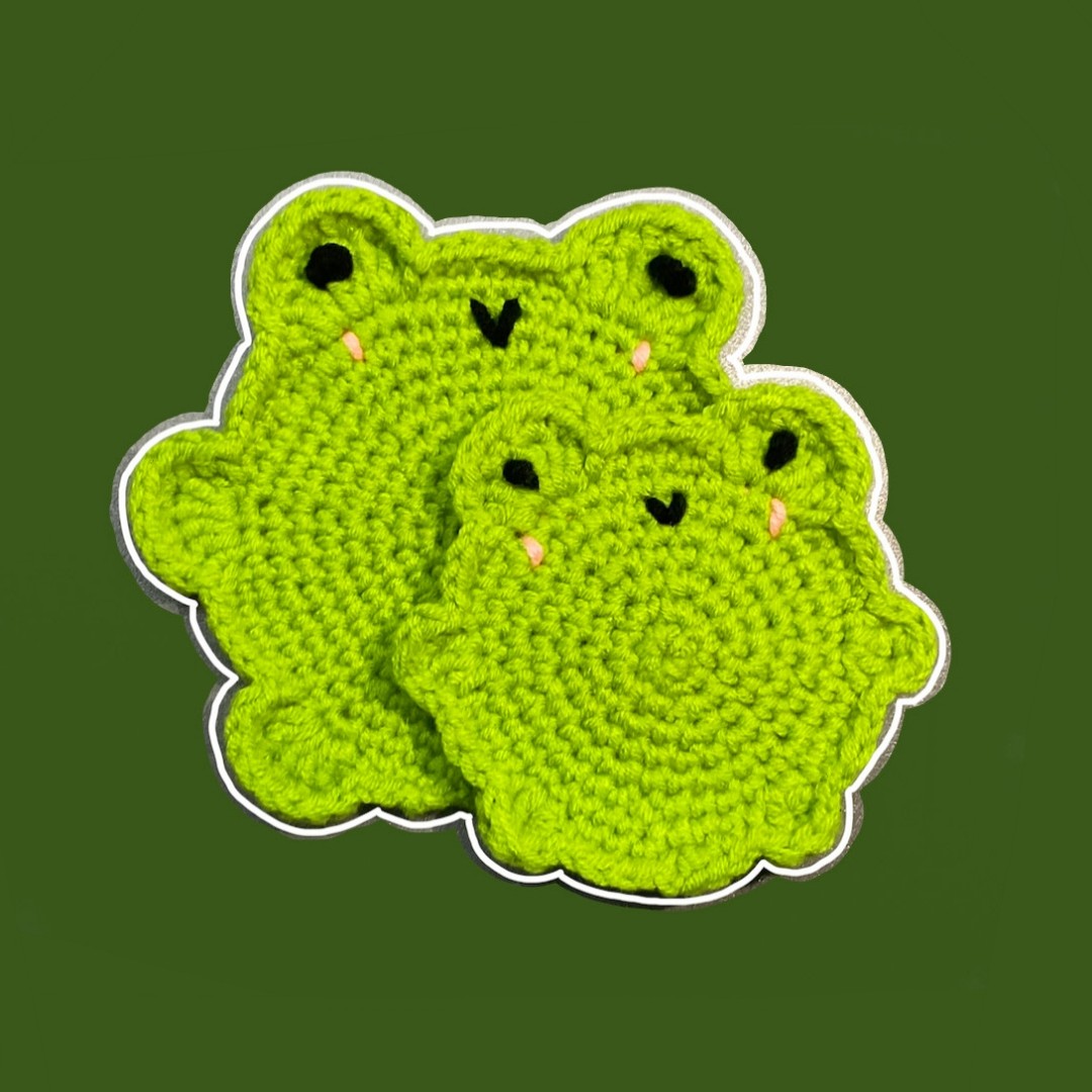 frog coasters!!!, Hobbies & Toys, Stationery & Craft, Handmade Craft on ...