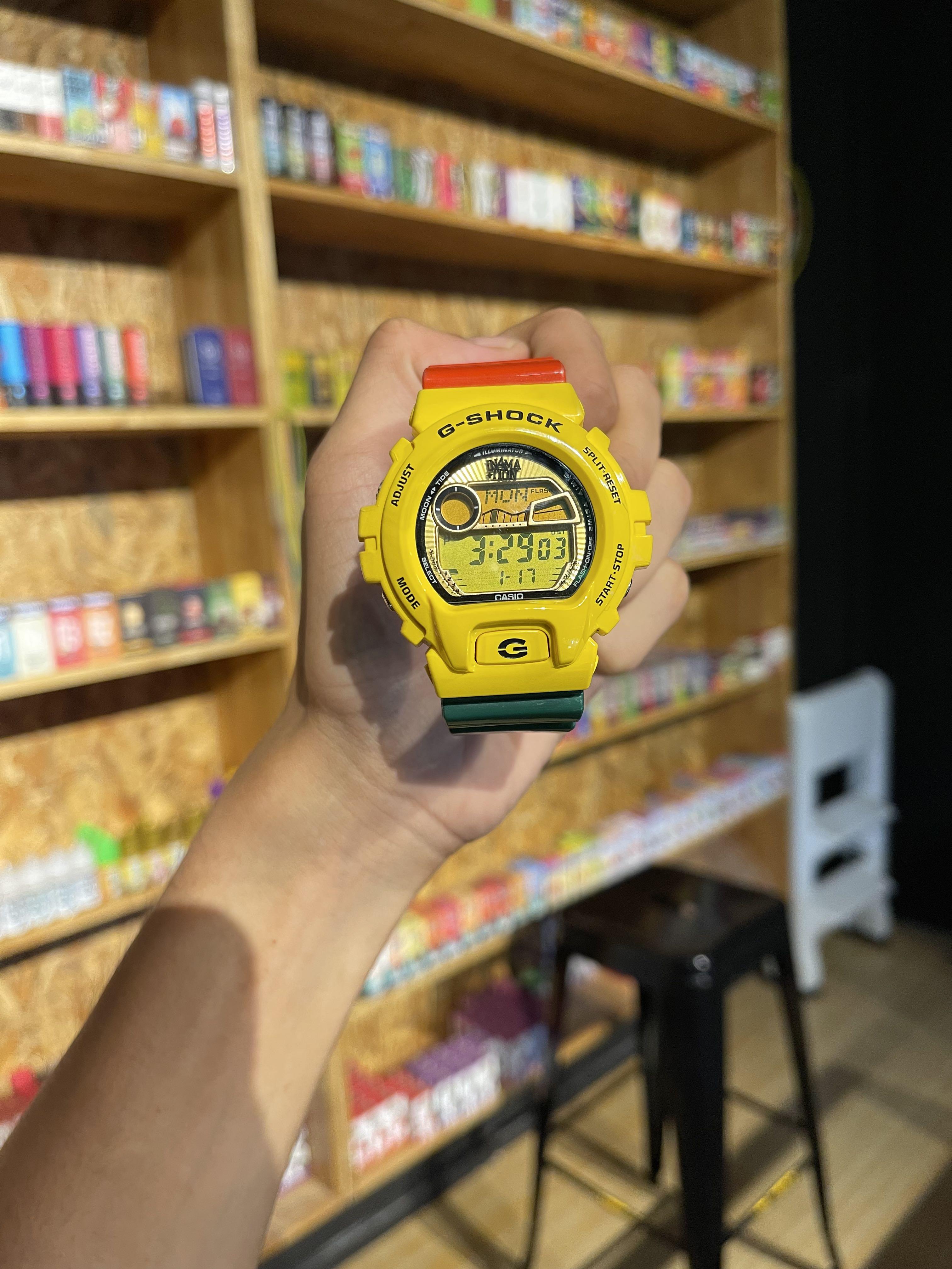 G shock glx 6900 custom rasta , Luxury, Watches on Carousell