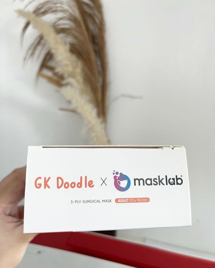 GK Doodle x MaskLab Adult, Health & Nutrition, Face Masks & Face ...