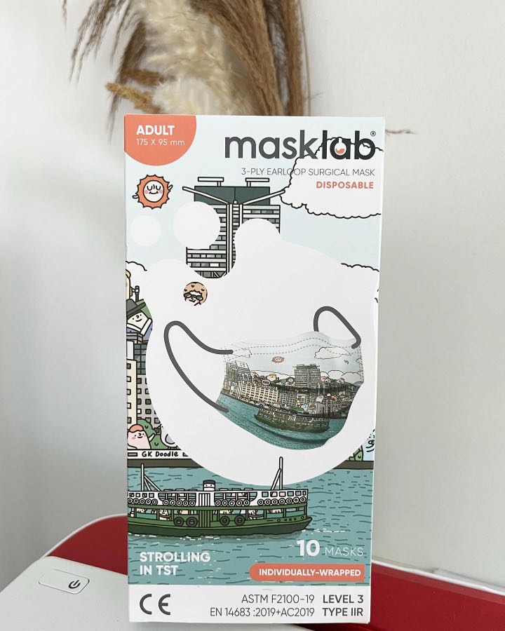 GK Doodle x MaskLab Adult, Health & Nutrition, Face Masks & Face Shields on Carousell