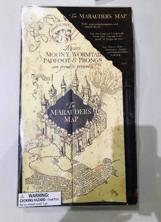 Harry Potter Marauders Map (with appearing foot prints and sound ...