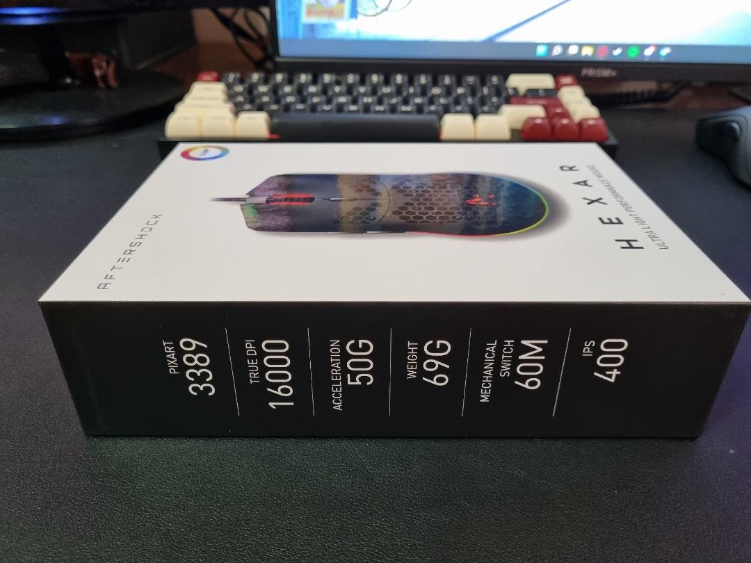 Hexar Gaming Mouse (Aftershock) Ultra Light Performance Mouse ...