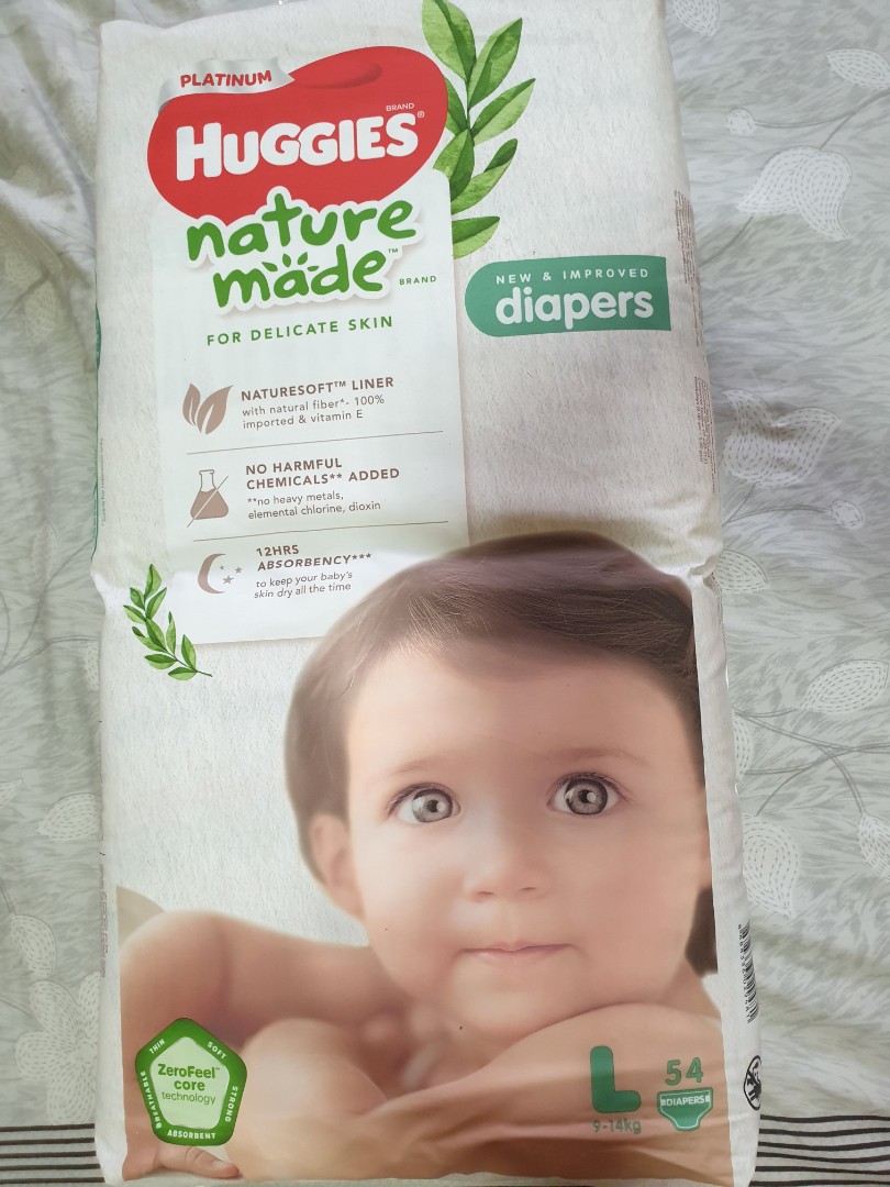 Huggies Nature Made Diapers, Babies & Kids, Bathing & Changing, Diapers ...