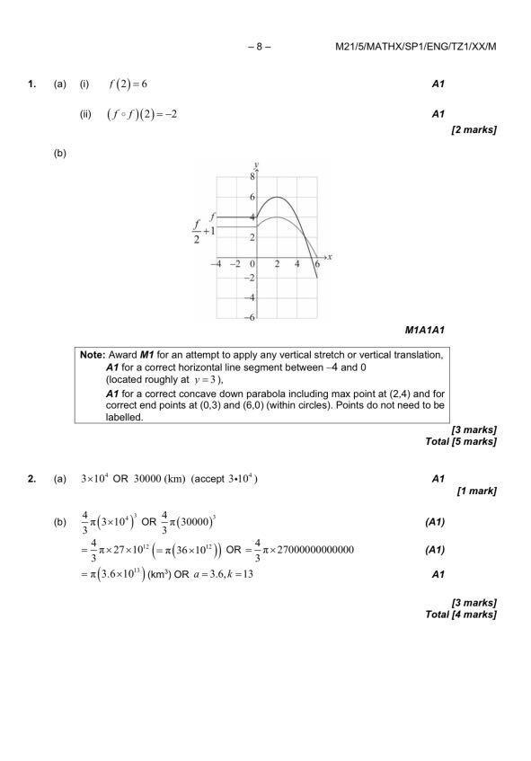 IB Math SL HL Exam Paper, Hobbies & Toys, Books & Magazines, Assessment ...