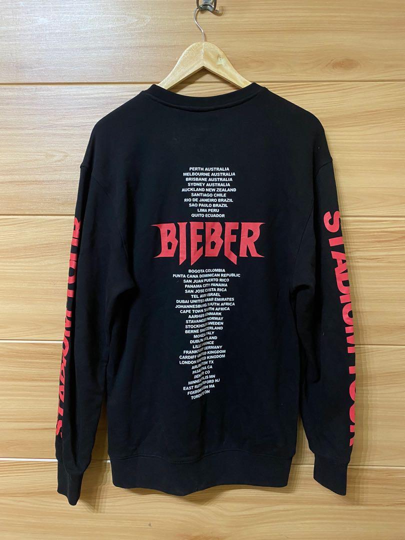 Justin Bieber Stadium Tour Crewneck, Men's Fashion, Tops & Sets ...