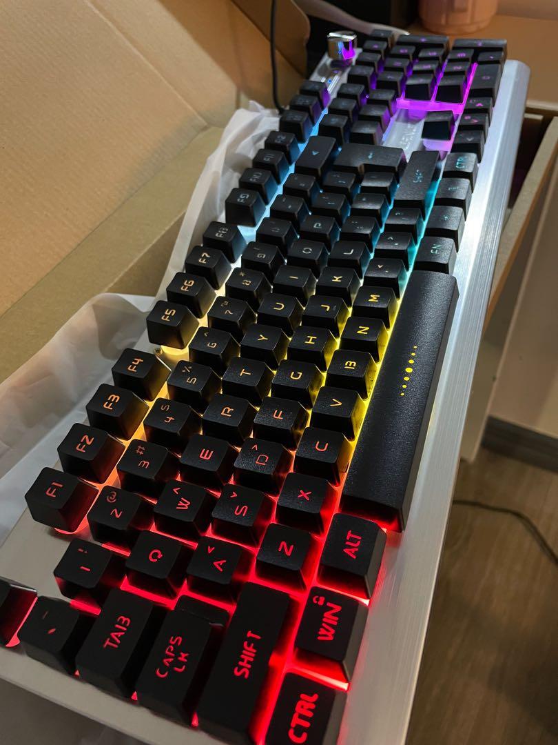 LANGTU K002 Rainbow Backlit Wired Gaming Keyboard, Computers & Tech, Parts & Accessories ...