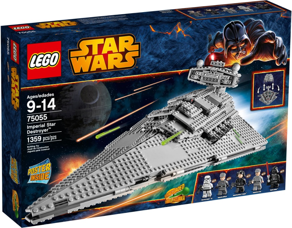 Lego 10225: R2-D2, Lego 75055: Imperial Star Destroyer, Hobbies & Toys ...