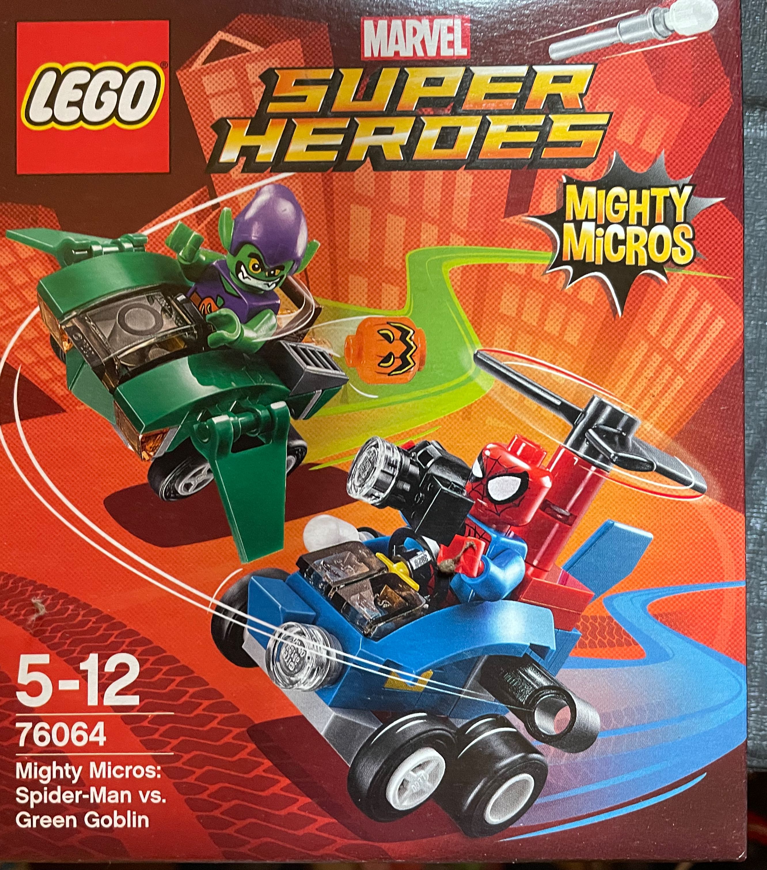 Lego 76064 Mighty Micros Spider-Man vs Green Goblin, 興趣及遊戲, 玩具 & 遊戲類 ...