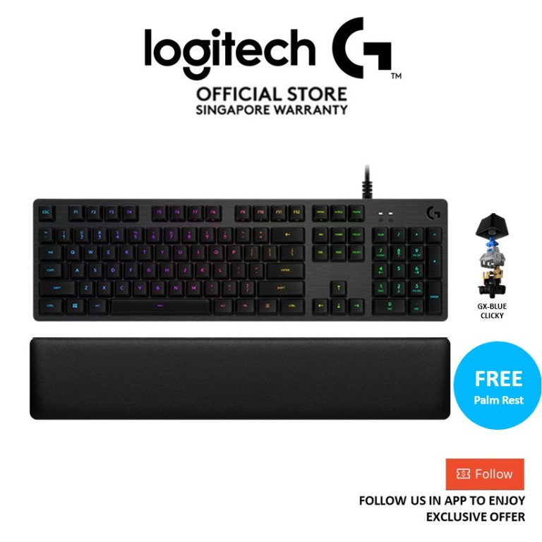 Logitech G512 RGB Mechanical Gaming Keyboard ,USB Passthrough ...