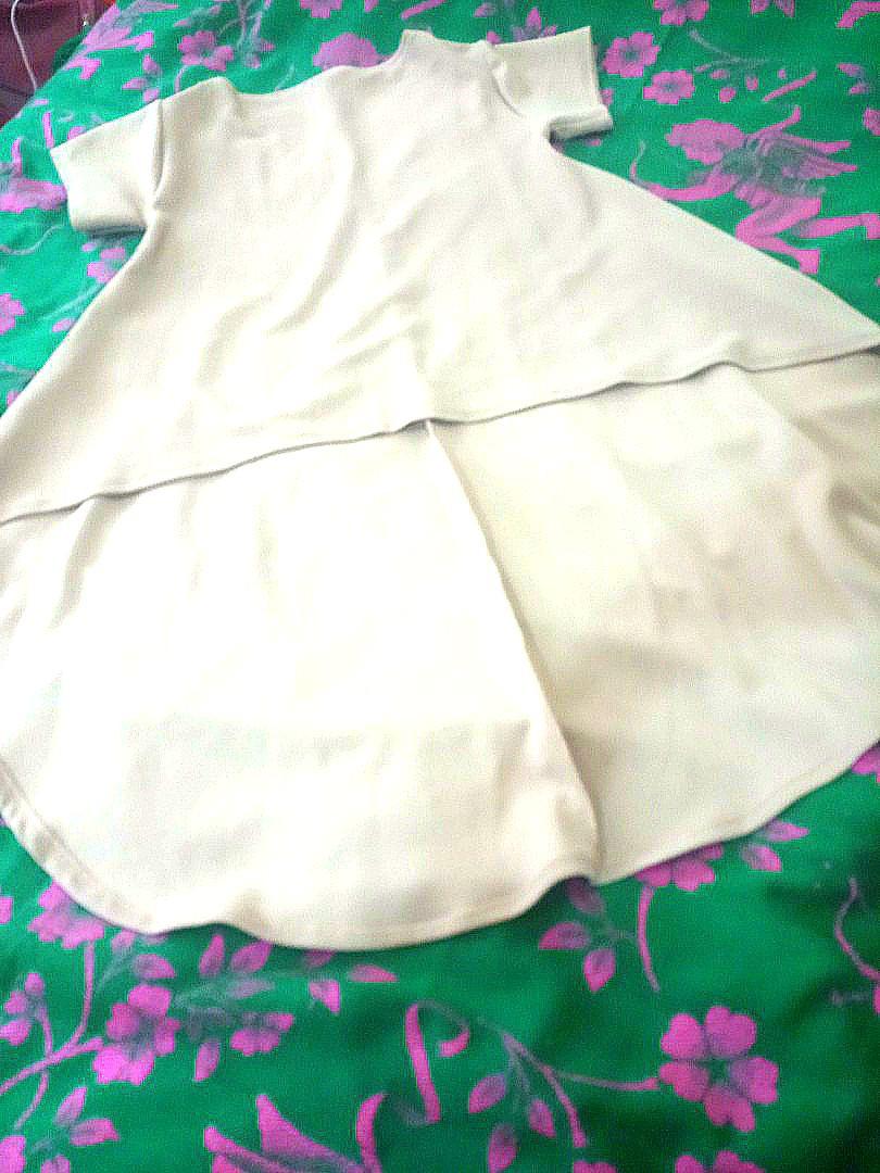 Long back Blouse, Women's Fashion, Tops, Blouses on Carousell