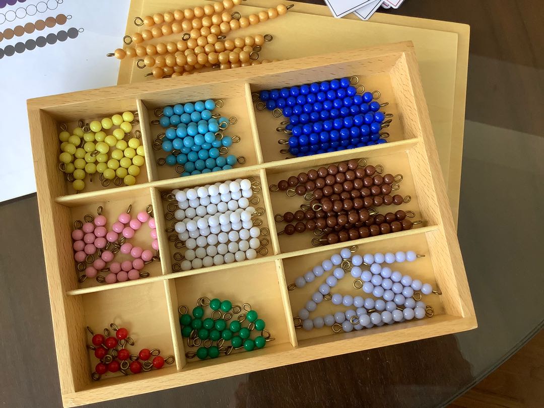 Montessori Short Beads for teaching numbers , Hobbies & Toys, Toys ...