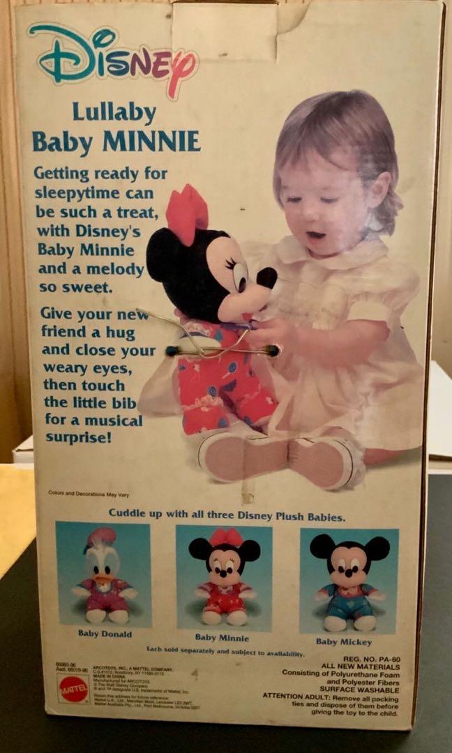 Mattel Disney Lullaby Baby Minnie, Hobbies & Toys, Toys & Games on ...