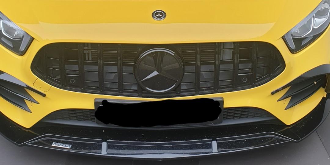Mercedes benz w177 a-class front splitter, Car Accessories, Accessories ...