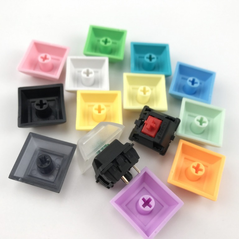 Mixed Pastel Color Mechanical Keyboard PBT Artisan DSA Keycaps ...