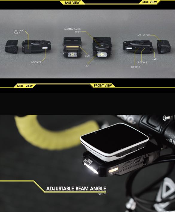 Moon MX light - stem mount, Sports Equipment, Bicycles & Parts, Parts ...