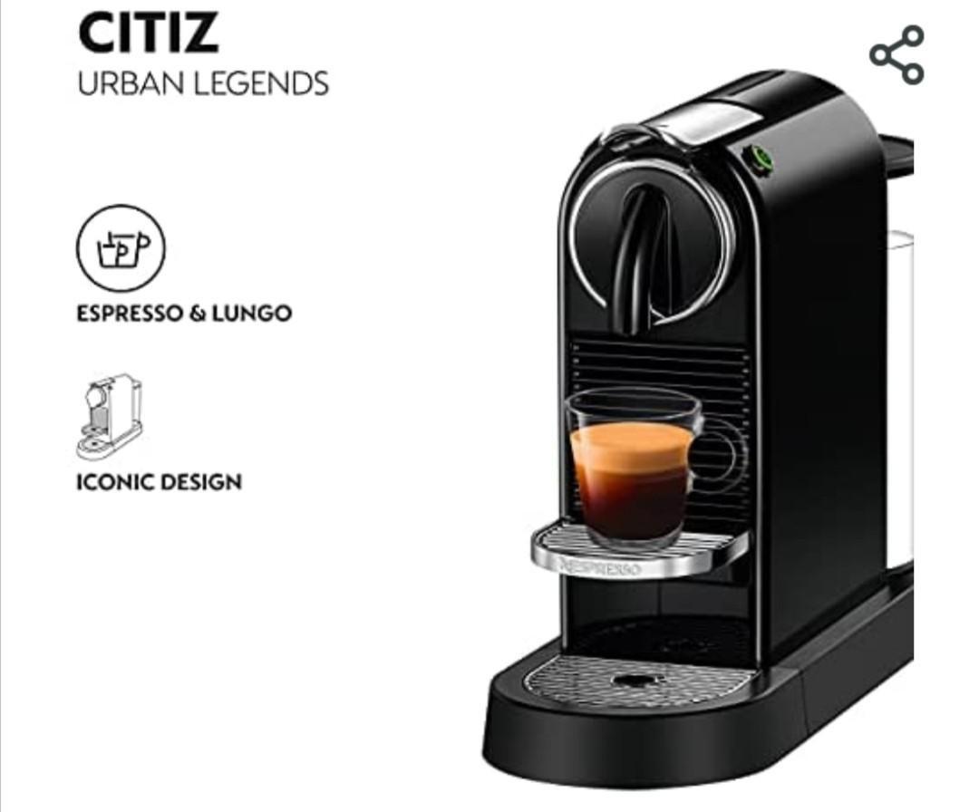 Nespresso CitiZ 11315 Coffee Machine by Magimix, Black (M7006), TV ...