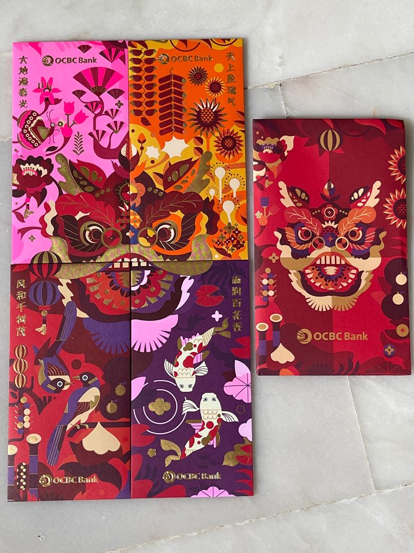 OCBC Ang Pao Red Packets 2022, Hobbies & Toys, Stationery & Craft ...