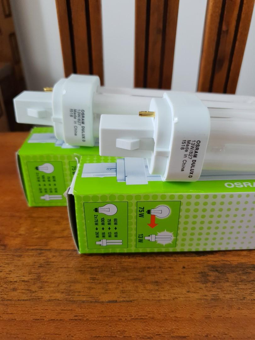 Osram Dulux D 13w Lumilux Interna G24d-1, Furniture & Home Living ...