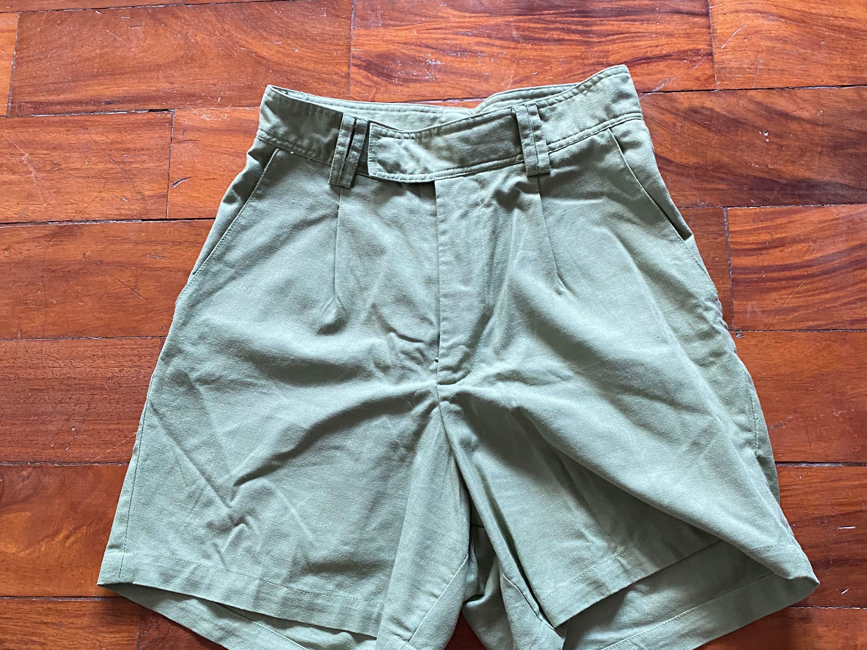 Outliers Studios sage green linen shorts, Women's Fashion, Bottoms ...