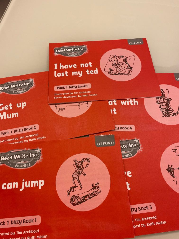 Oxford RWI phonics - Pack 1 Ditty (1 set of 5), 興趣及遊戲, 書本 & 文具, 教科書 ...