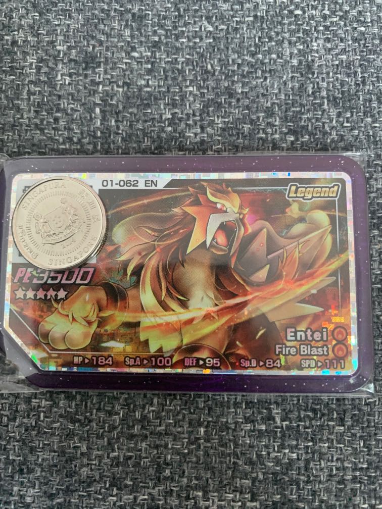 Pokemon Gaole Entei, Hobbies & Toys, Toys & Games on Carousell