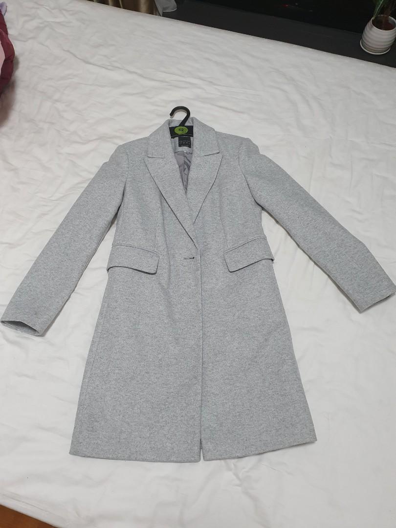 Primark Grey Winter Long Trenchcoat, Women's Fashion, Coats, Jackets ...