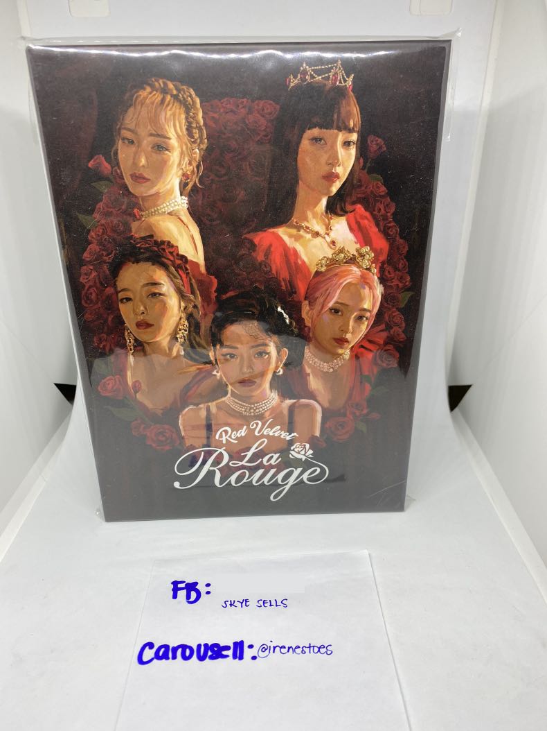 Red Velvet La Rouge postcard book, Hobbies & Toys, Memorabilia ...